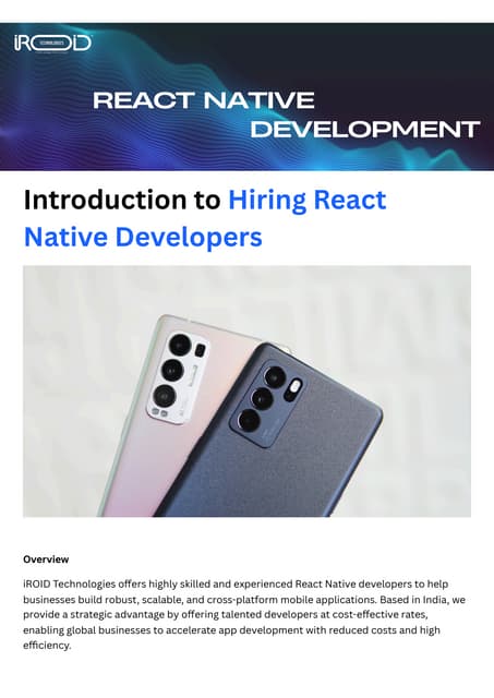 Introduction To Hiring React Native Developers Pdf