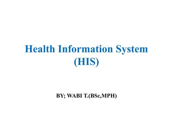 Transforming the Kenya Health Information System (KHIS) to an Early ...