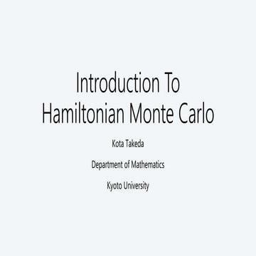 Introduction to hmc | PPTX