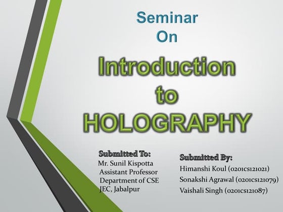 Holography | PPT
