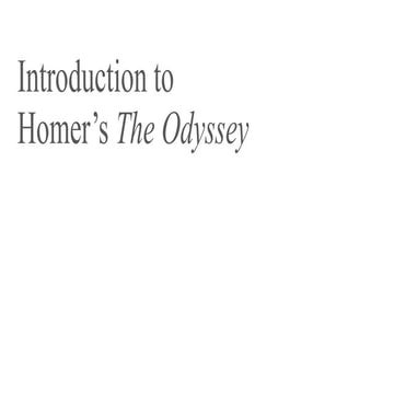 The Odyssey by Homer | PPTX