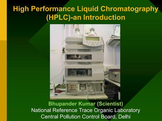 HPLC Column | PPTX | Chemistry | Science