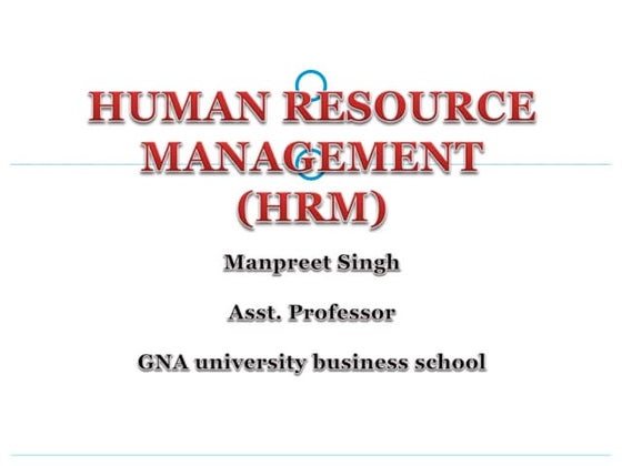 mba HRM ppt.ppt human resource management ppt | PPT