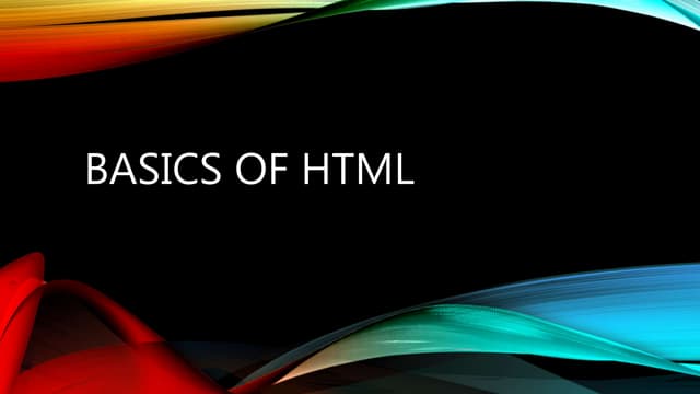 Introduction To Html Pptx Web Design And Html Internet