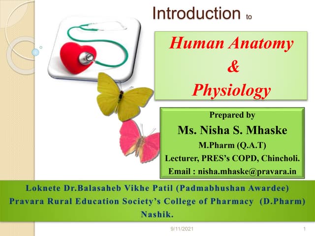 Scope of anatomy & physiology | PPTX