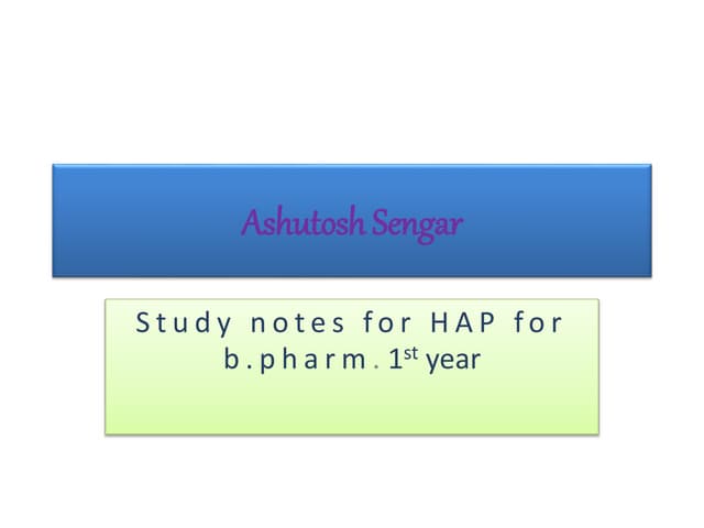 Scope of anatomy & physiology | PPTX