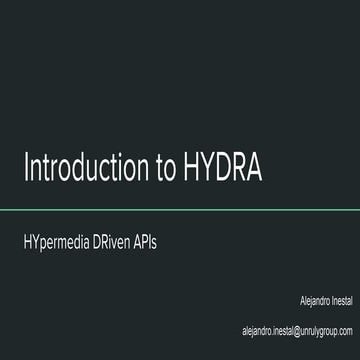 Introduction to Hydra | PPTX