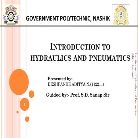Introduction To Hydraulics And Pneumatics PPT, 40% OFF