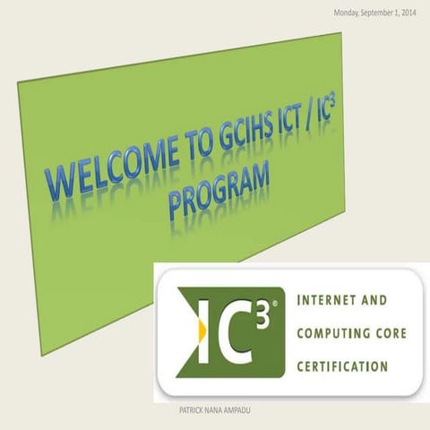 Introduction to ic3 | PPT