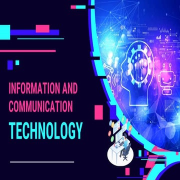 Introduction to Information and Communication Technology | PPTX