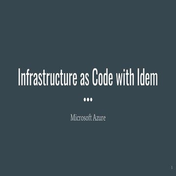 Introduction to Idem for Microsoft Azure | PDF | Cloud Computing | Internet