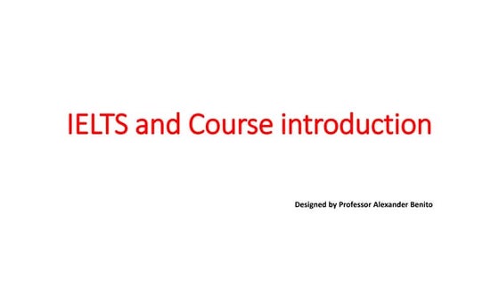 Speaking ielts presentation | PPTX