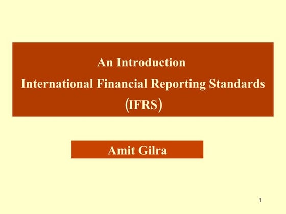 IAS-1: Presentation of Financial Statements | PPT