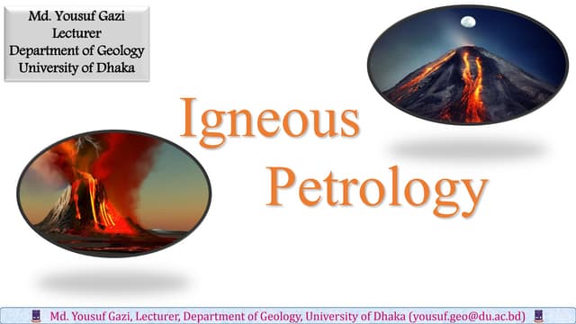 Classifications of igneous rocks | PPTX