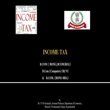 Introduction to income tax | PPT