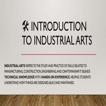Q4_TLE-7-Lesson-1-Week-1.pptx history of industrial Arts | PPTX