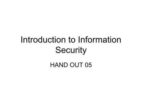 chapter 1. Introduction to Information Security | PPT | IT and Internet ...