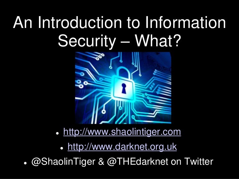 Introduction To Information Security