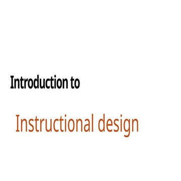 Introduction to Instructional design.pptx