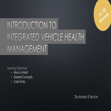Introduction to integrated vehicle health management | PDF