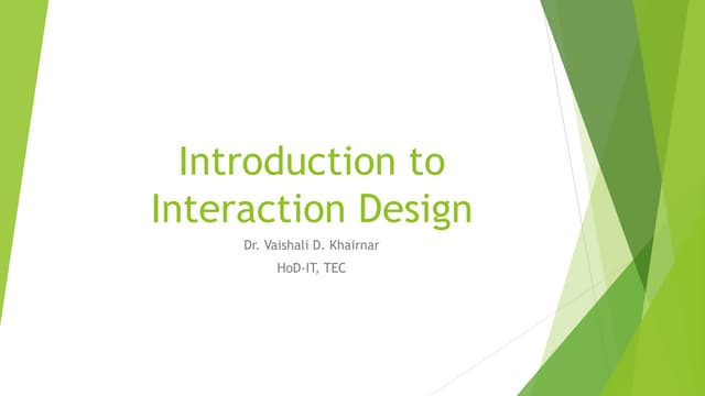 Session 1 Lecture 2 PACT A Framework for Designing Interactive Systems | PPTX