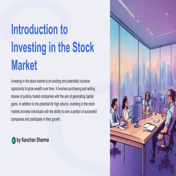 Introduction to Investing in the Stock Market.pptx