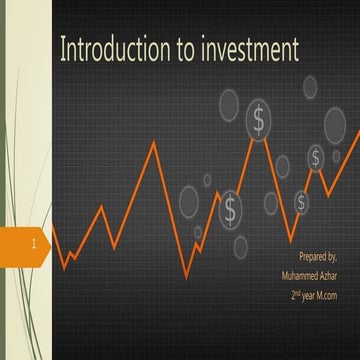 Introduction to investment | PPT