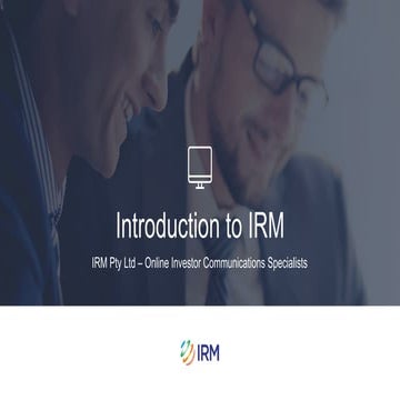 Introduction to IRM | PPT
