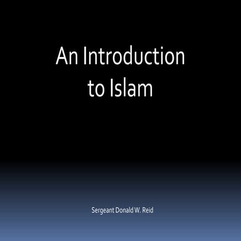 Introduction to islam | PDF | Islam | Religion & Spirituality