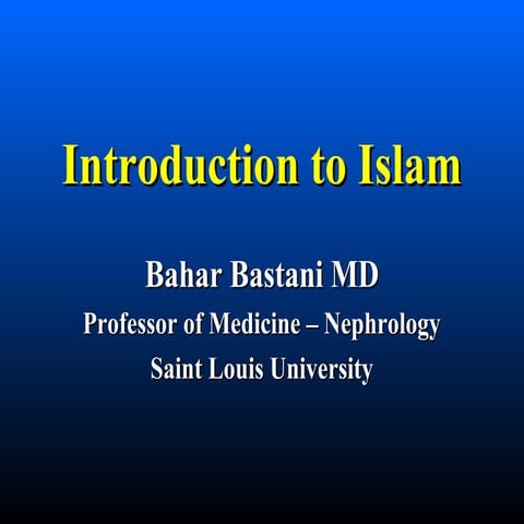Introduction to islam | PPT