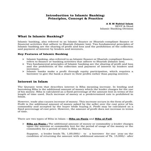 Introduction to Islamic Banking, concept, principal, practice .pdf