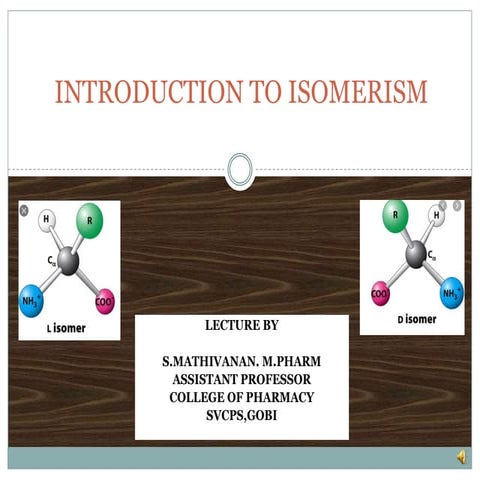 Introduction to isomerism | PDF | Chemistry | Science