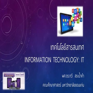 Introduction to Information Technology for Learning | PPT