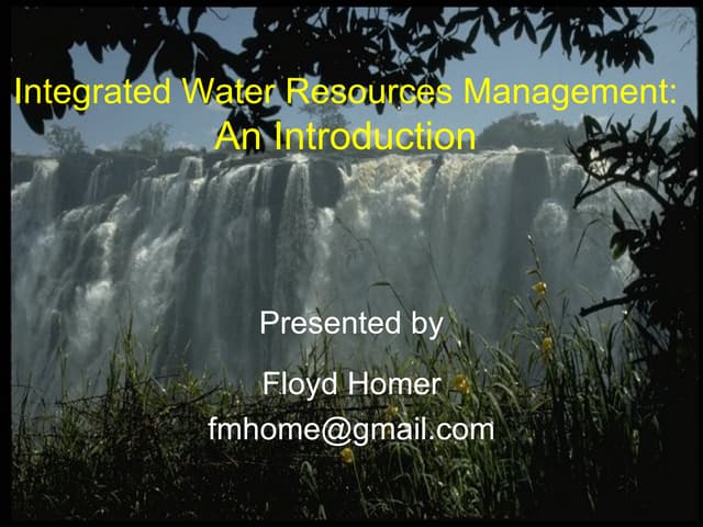 Introduction to Water Resource Management | PPTX