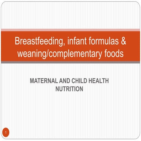 INFANT AND YOUNG CHILD FEEDING ppt | PPTX