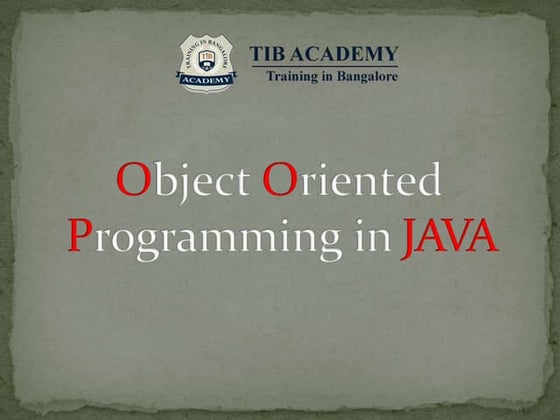Introduction To Java Ppt 1028