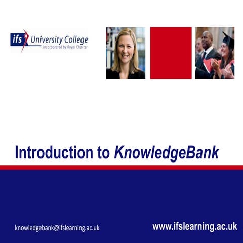 Introduction to knowledge bank for kb | PPT