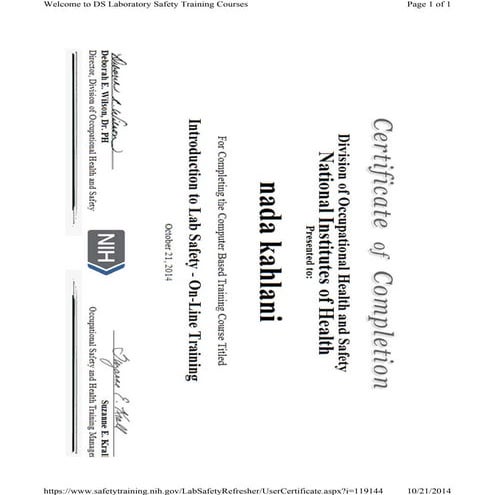 Introduction to lab safety nih | PDF | Science