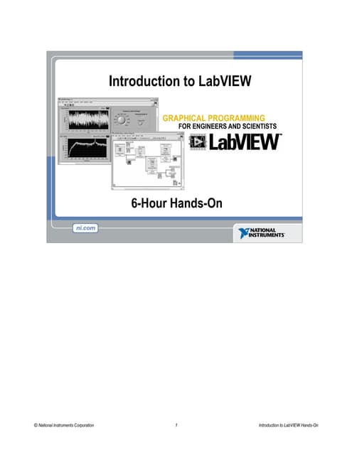 Labview.ppt | Computer Software and Applications | Computing