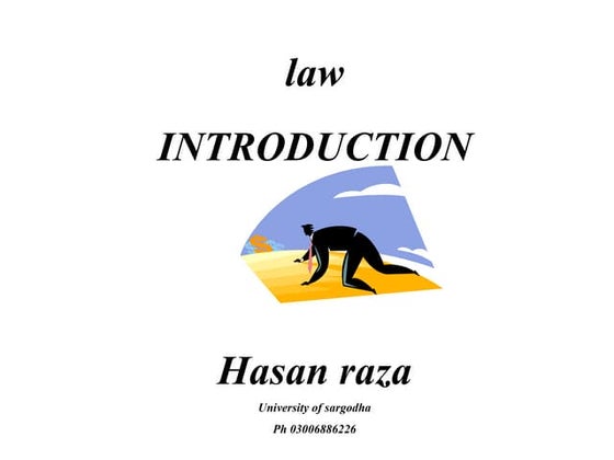 Introduction to Law | PPT