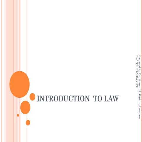 Introduction to law | PPT