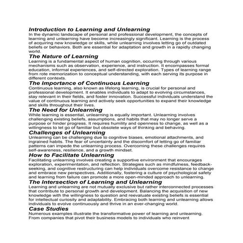Introduction to Learning and Unlearning.docx