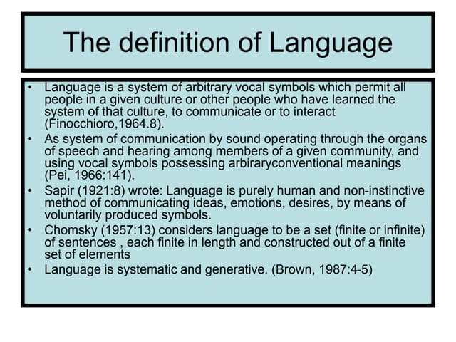 Introduction To Linguisticsppt