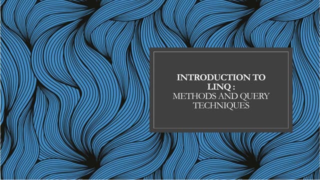 Introduction to LINQ in UiPath with examples.pptx | Databases ... Introduction to LINQ in UiPath with examples.pptx | Databases ...