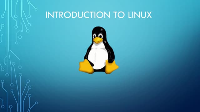 Introduction To Linux Ppt