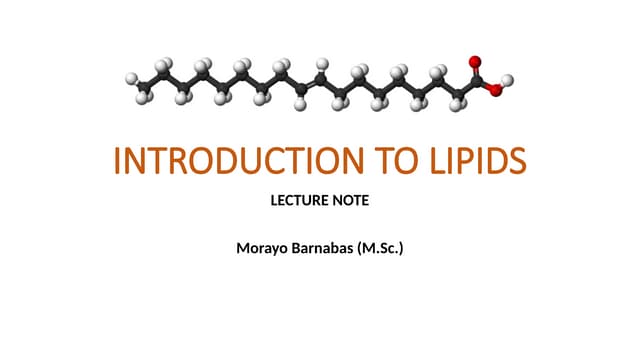 Simple lipids | PPTX