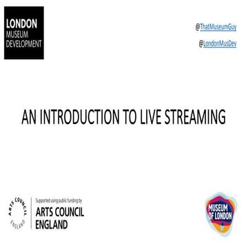 Introduction to live streaming | PPTX | Digital Audio | Computer Software and Applications