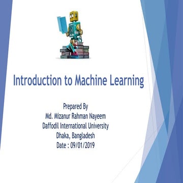 Introduction to machine learning | PPTX