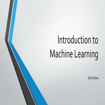 Introduction To Machine Learning And Model Building Using Linear Regression Ppt