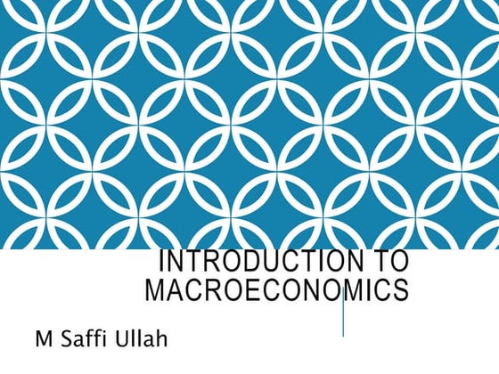 Introduction to macroeconomics | PPT